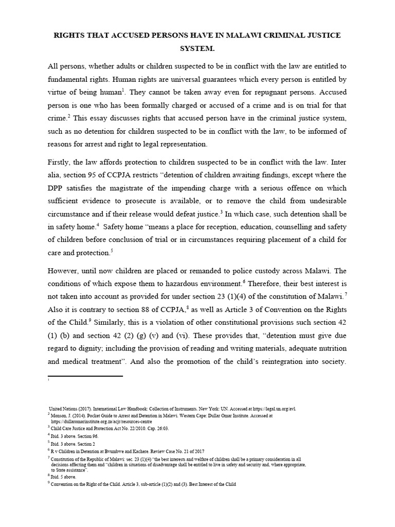 RIGHTS OF ACCUSED PERSONS Final | PDF | Arrest | Right To Counsel