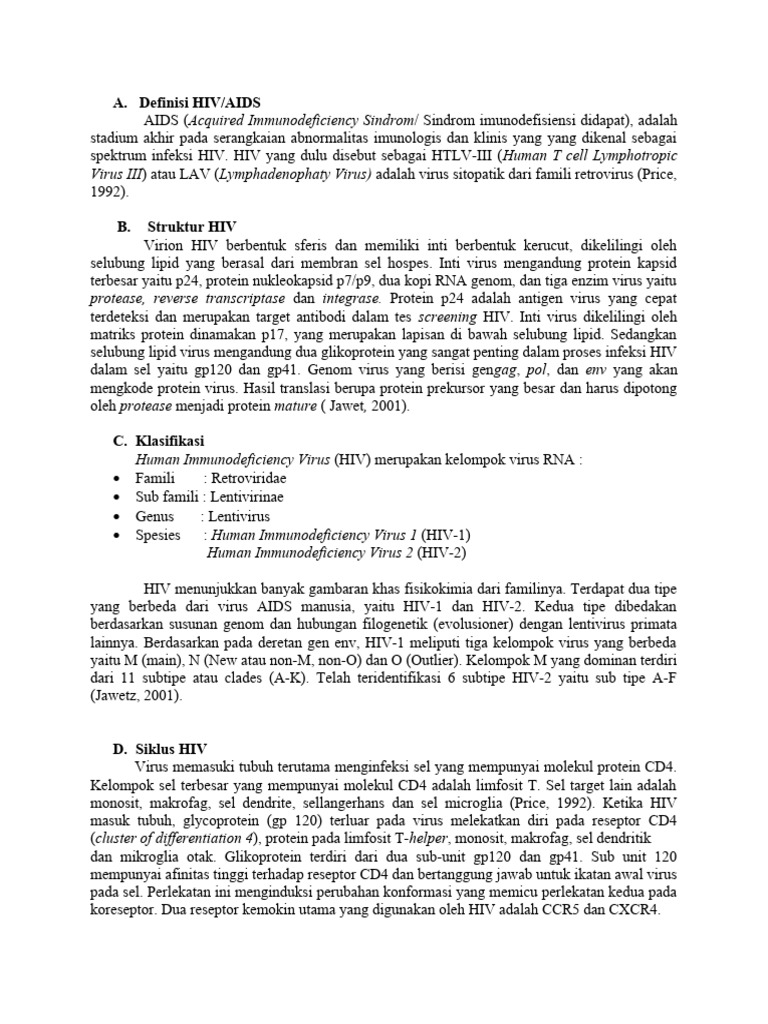 A. Definisi HIV/AIDS | PDF