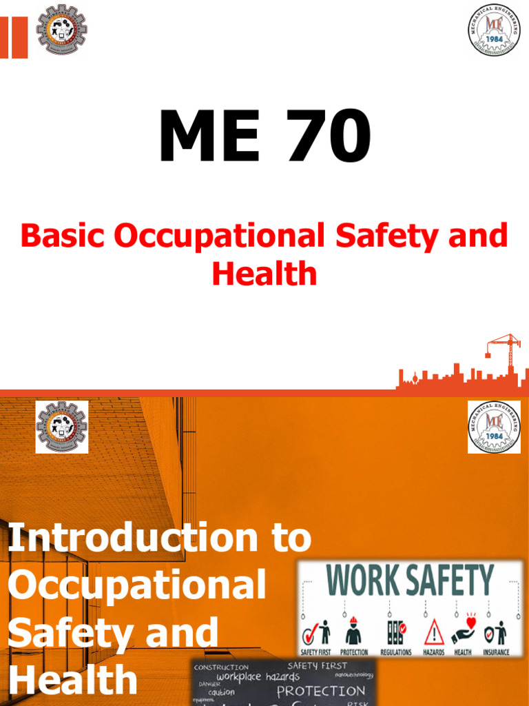 2 - Introductory Concepts ME 70 Basic Occupational Safety and Health | PDF | Occupational Safety ...
