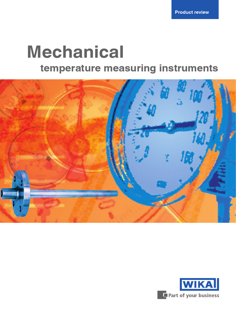 WIKAI Thermometers | PDF | Nondestructive Testing | Pressure Measurement