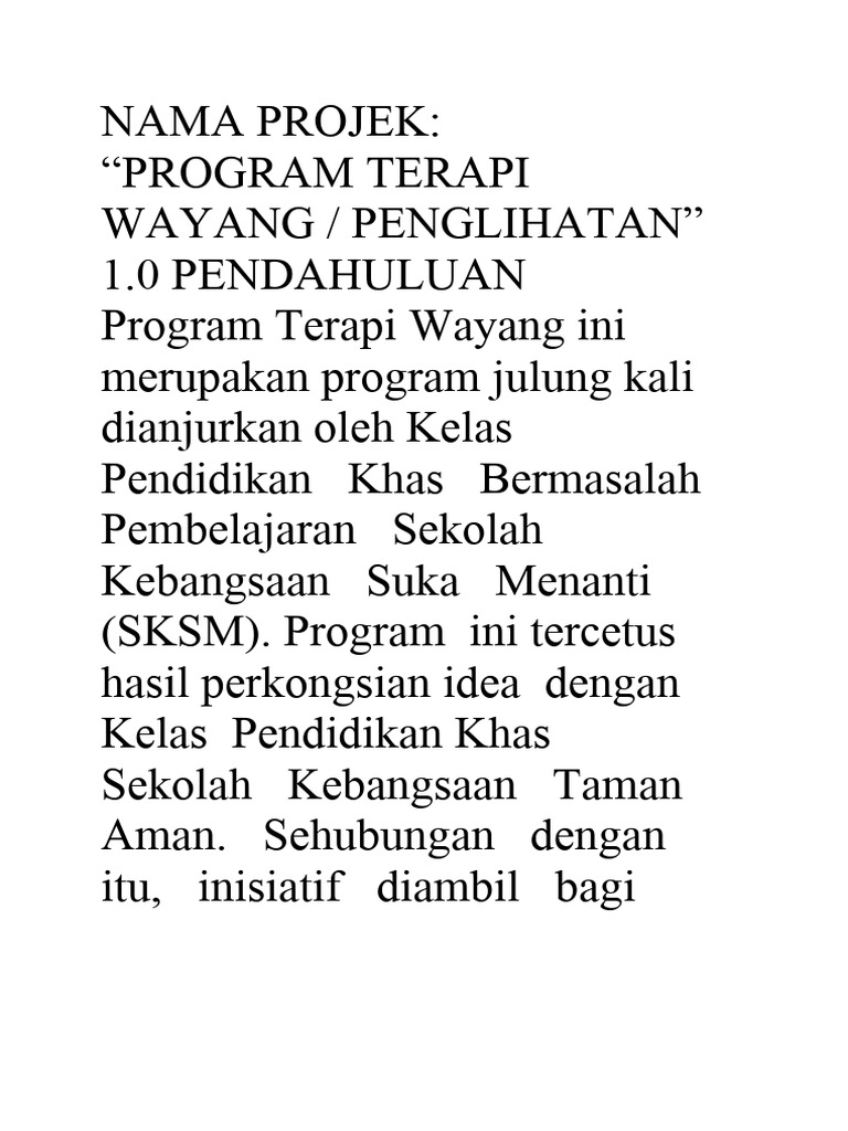 Kertas Kerja Terapi Hidro | PDF | Ilmu Sosial