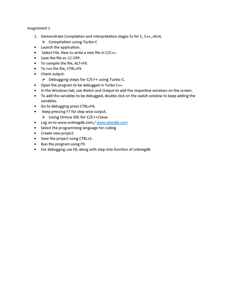 Assginment 1 Pdf Control Flow Programming
