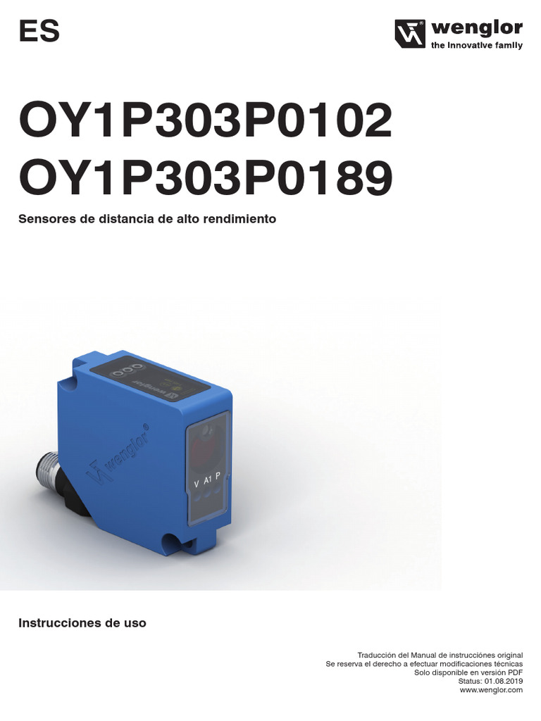 Sensor Fotoelectrico Wenglor | PDF | Ventana (informática) | Sensor