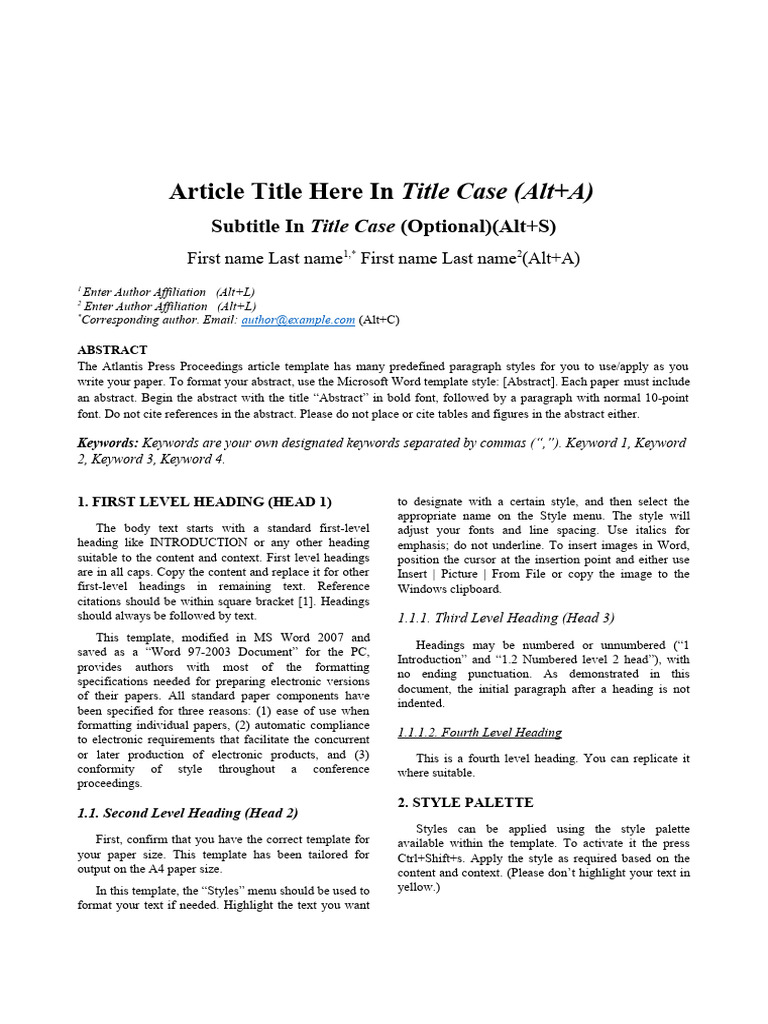 Ap Template Pdf Formal Verification Microsoft Word
