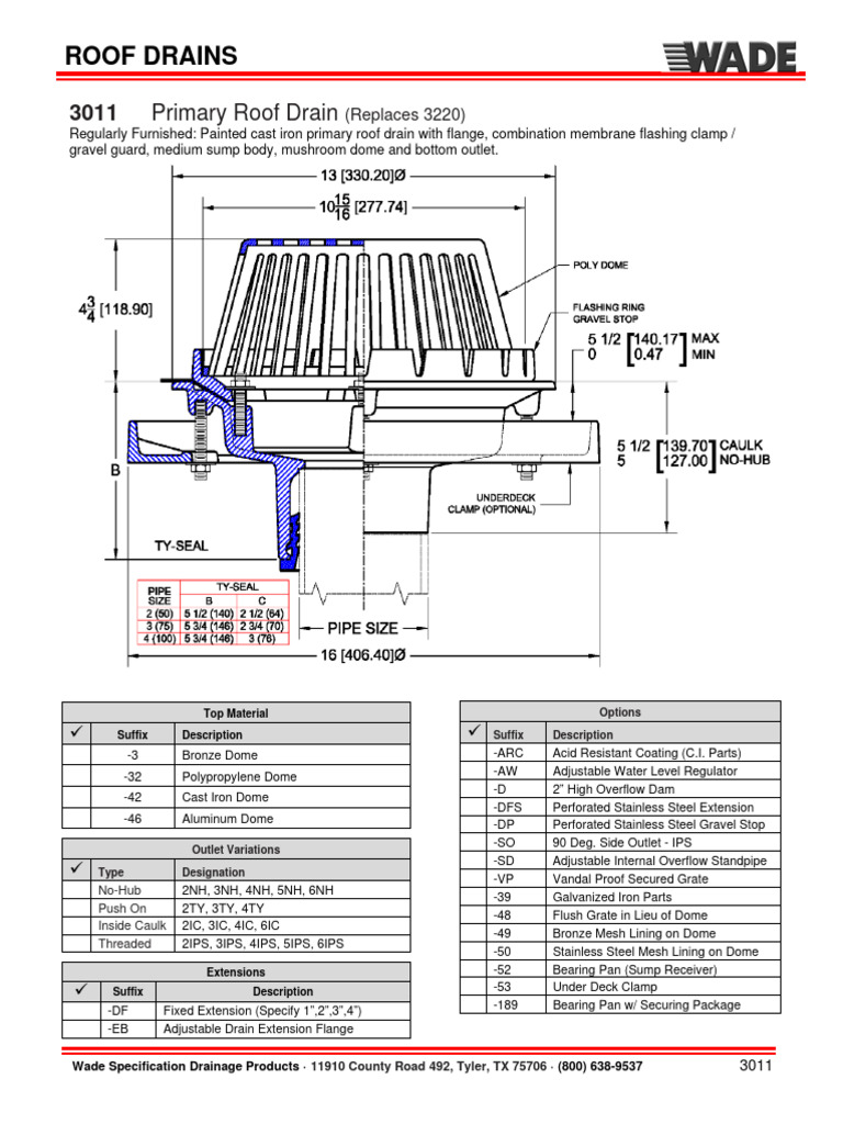 Roof Drains | PDF | Building Materials | Building Engineering