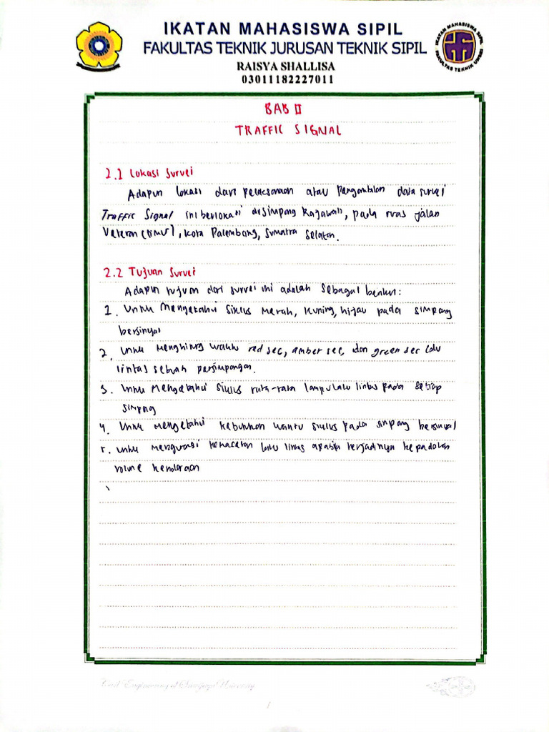 Bab 2 Traffic Signal - Raisya Shallisa | PDF