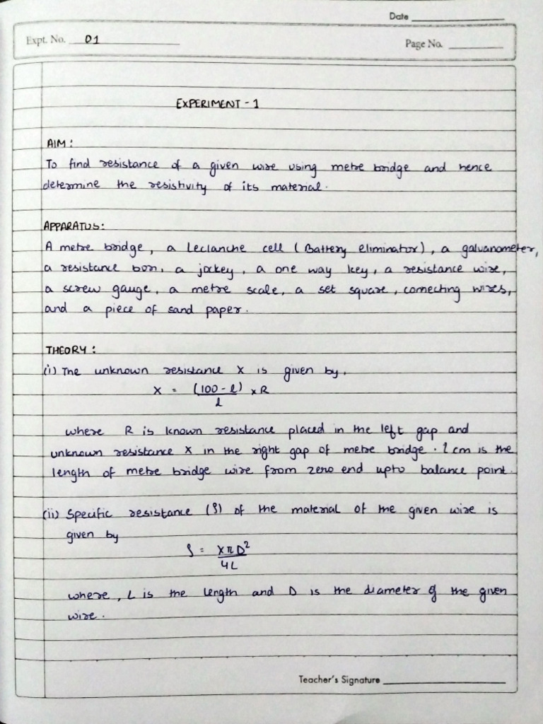 Physics Practical Class 12 | PDF