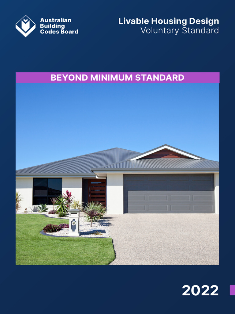 ABCB Voluntary Standard Beyond Minimum Livable Housing Design - 0 | PDF | Stairs | Door
