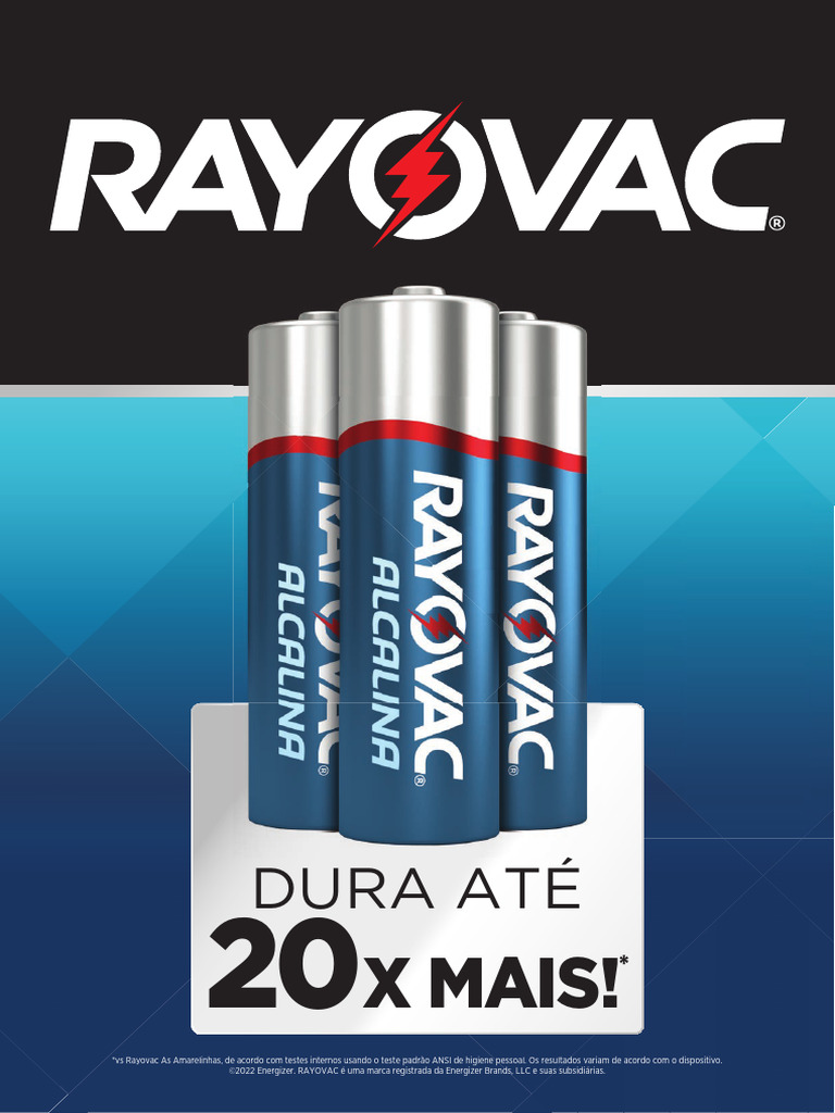 Catálogo de Pilhas Rayovac 2022 | PDF | Diodo emissor de luz | Eletrônicos
