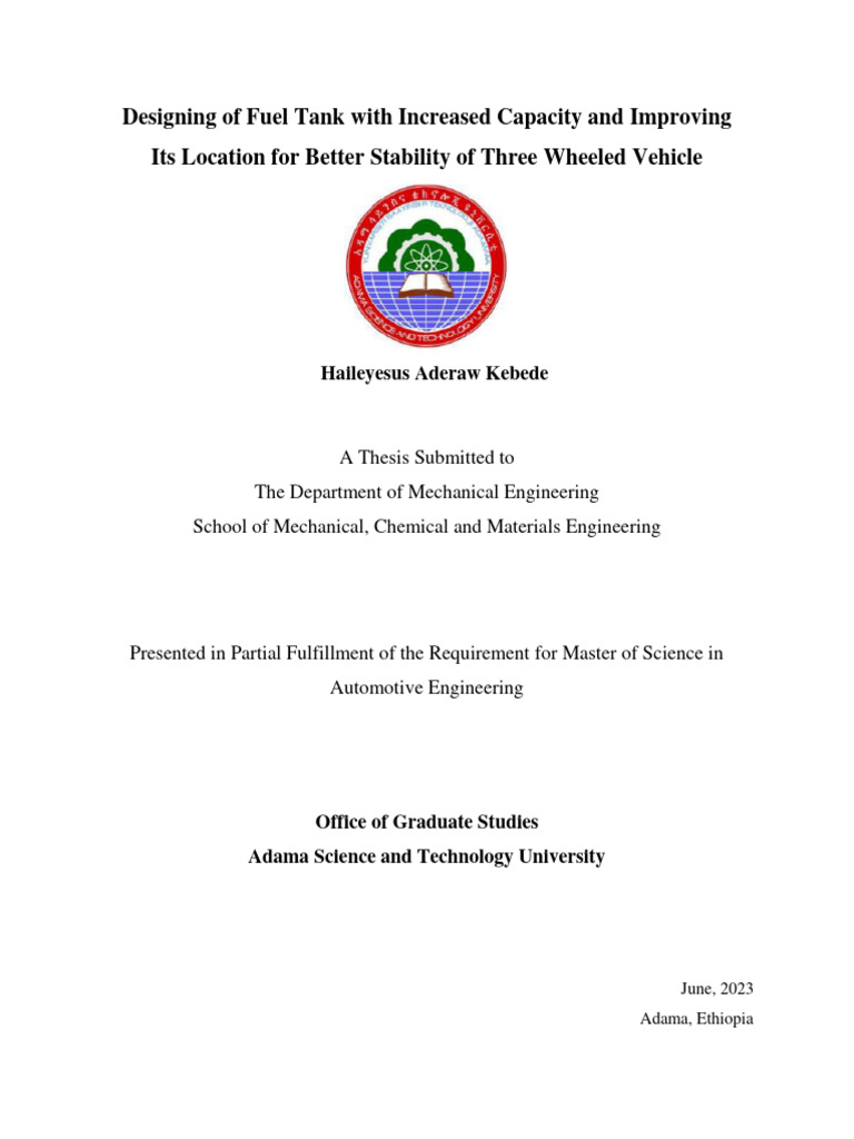 Haileyesus Thesis | PDF | Computational Fluid Dynamics | Fluid Dynamics