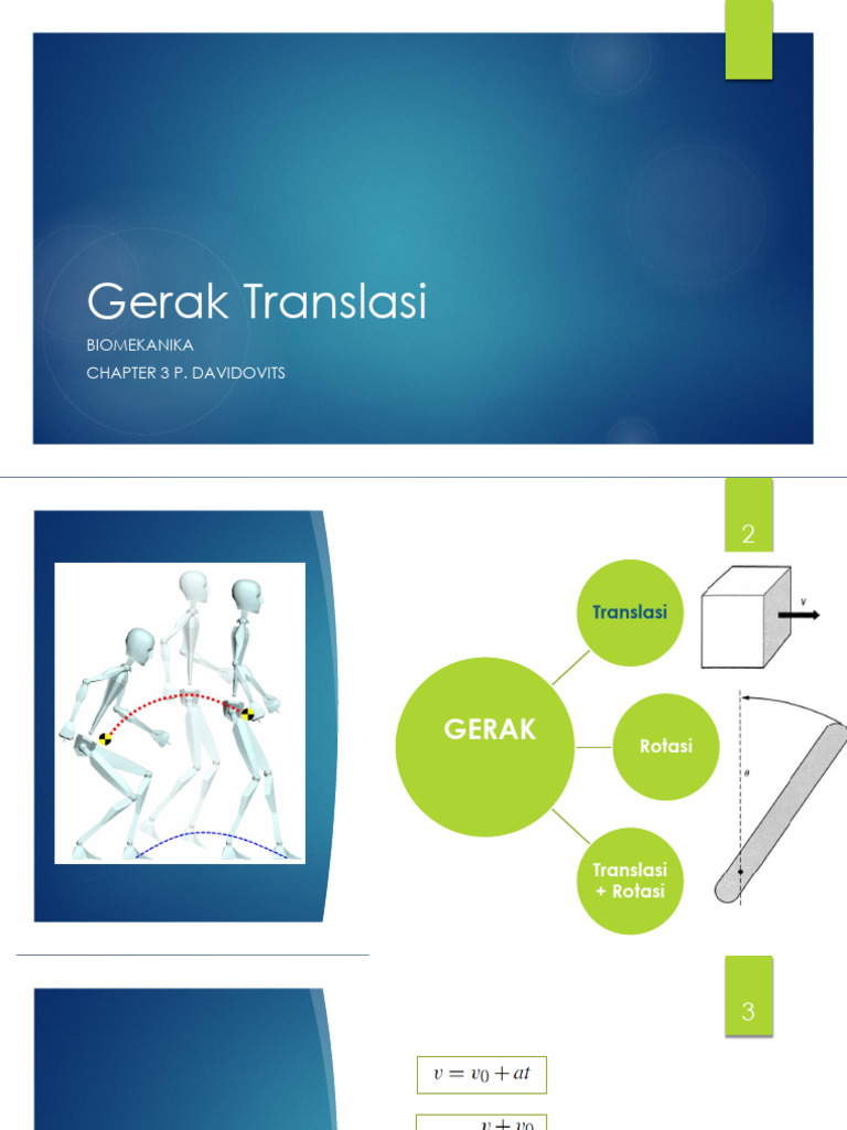 Biomekanika - Gerak Translasi | PDF | Sains & Matematika