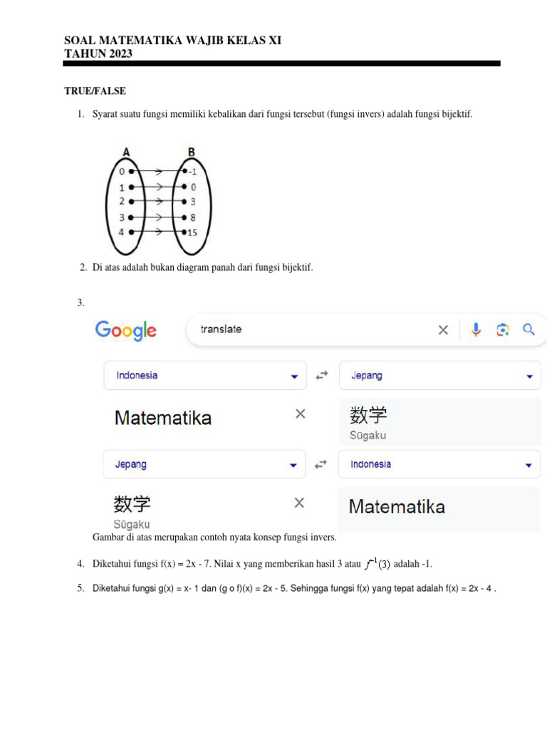 Kisi-Kisi Matwa Kelas Xi | PDF | Metode & Bahan Ajar | Sains & Matematika