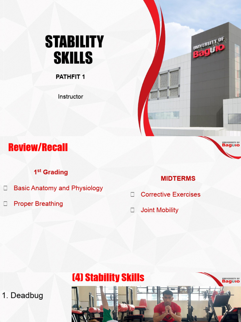 Stability Skills | PDF | Knee | Musculoskeletal System