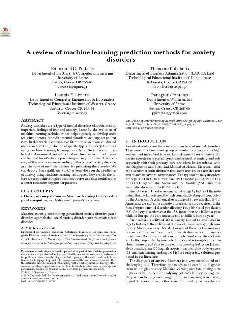2018 - ACM - A Review of Machine Learning Prediction Methods For ...