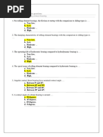 Bearing Questions | PDF | Bearing (Mechanical) | Mechanical Engineering
