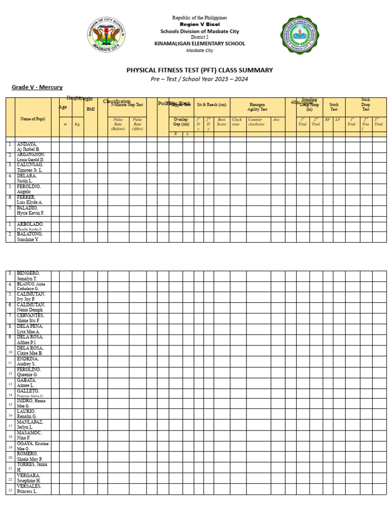 PFT Grade V Mercury | PDF