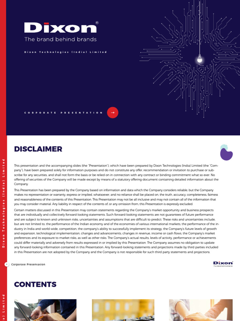 Dixon Corporate Presentation - Website Version 03 07 21 | PDF | Business
