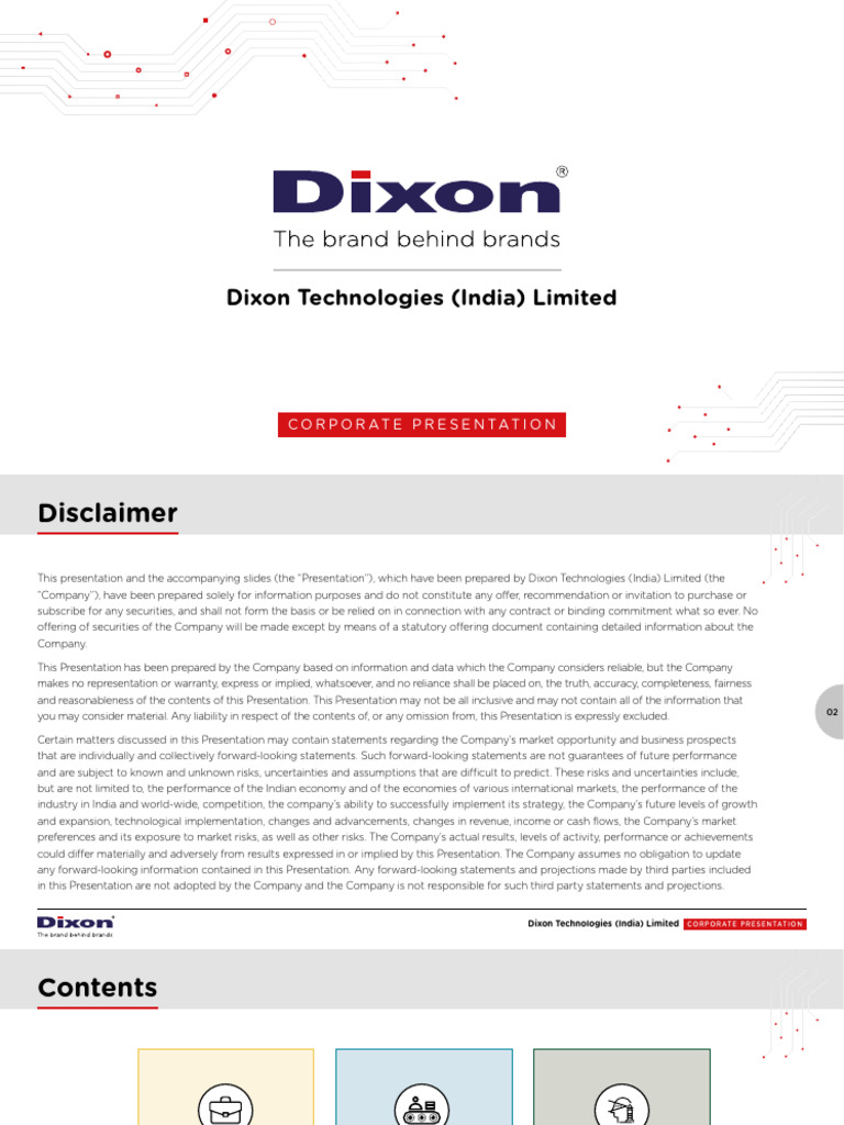 Dixon Technologies: Product Overview | PDF | Mobile Phones | Innovation