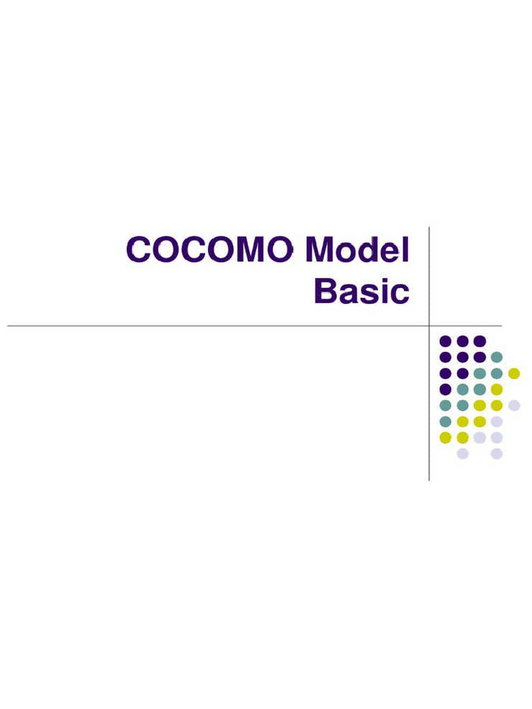 COCOMO Model | PDF