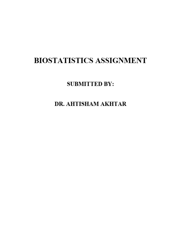 Sampling Assignment Biostats. | PDF | Sampling (Statistics) | Randomness