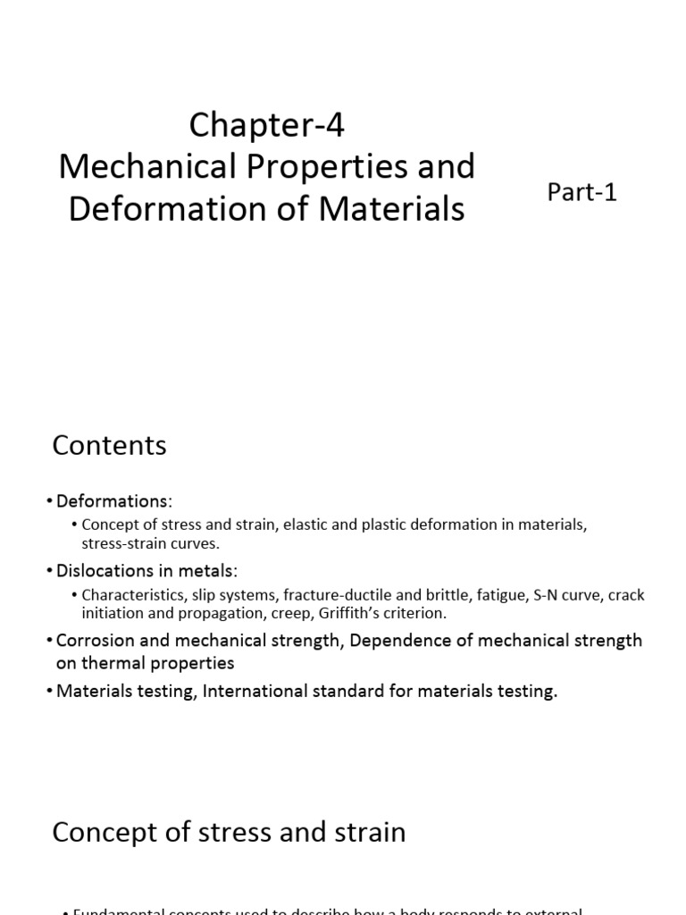 CH 4 em | PDF | Deformation (Engineering) | Yield (Engineering)