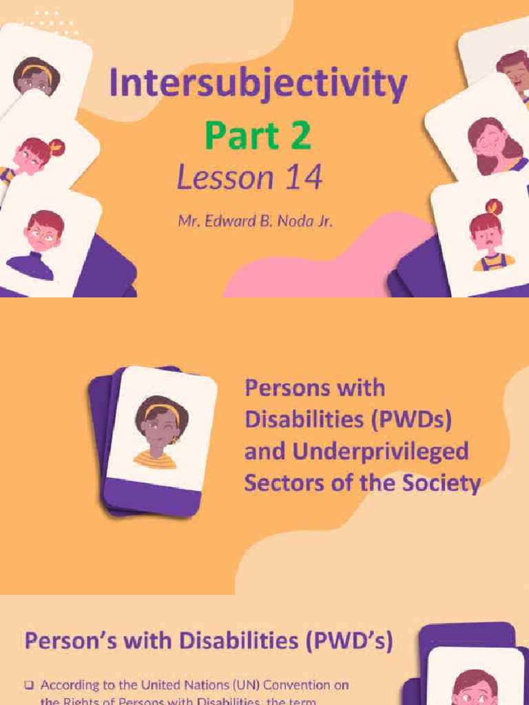 Intersubjectivity and Its Concepts | PDF