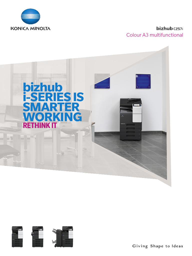 Bizhub C257i Datasheet | PDF | Fax | Microsoft Windows