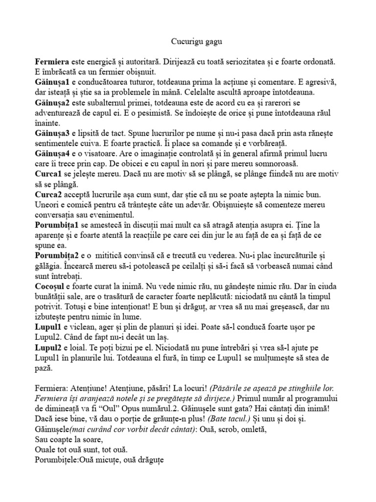 Cucurigu Gagu | PDF