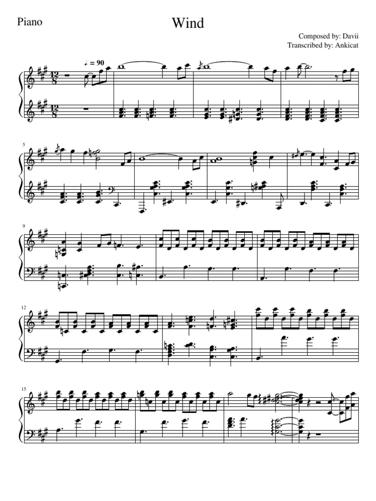 Heize - Wind Piano | PDF