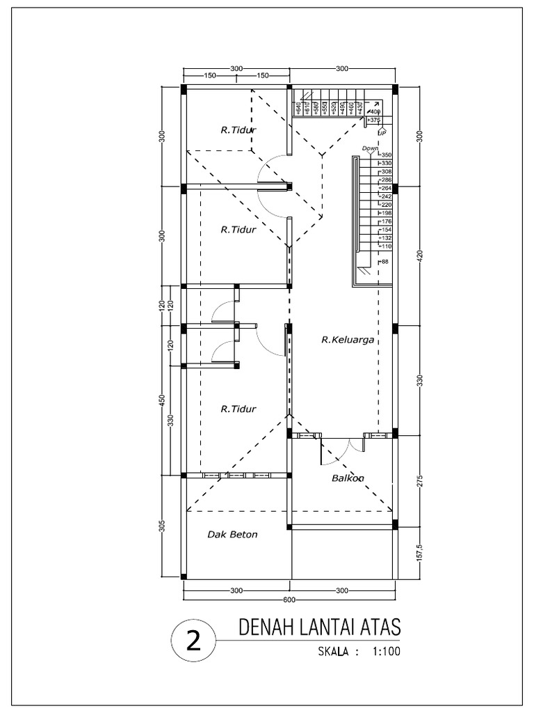 JONI PANE Ref1 - 2 - Denah Lantai Atas | PDF