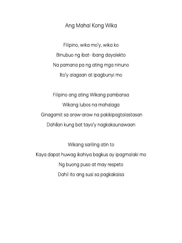 Ang Mahal Kong-Kmaed, Fil (A) | PDF