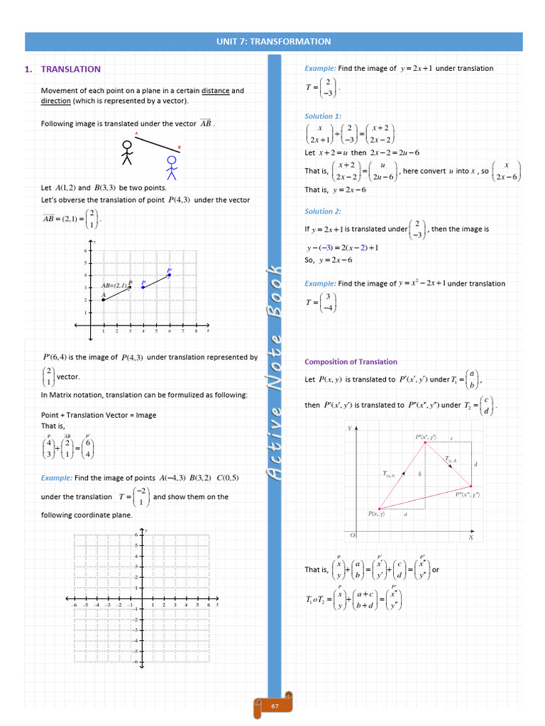 Geometry Transformations Guide | PDF | Cartesian Coordinate System ...