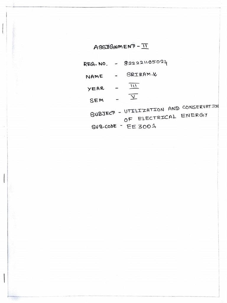 UCEE Assignment 2 Answer | PDF | Metrology | Electric Power
