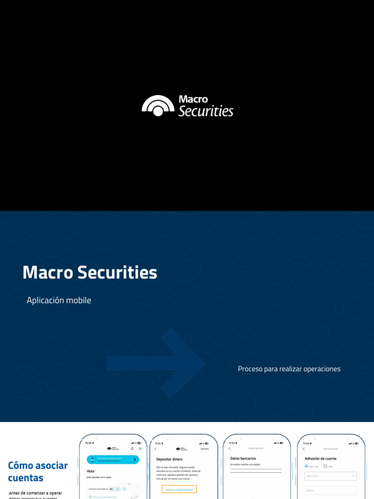 Cómo Operar - App Macro Securities - Banco Macro | PDF | Dinero | Bancos