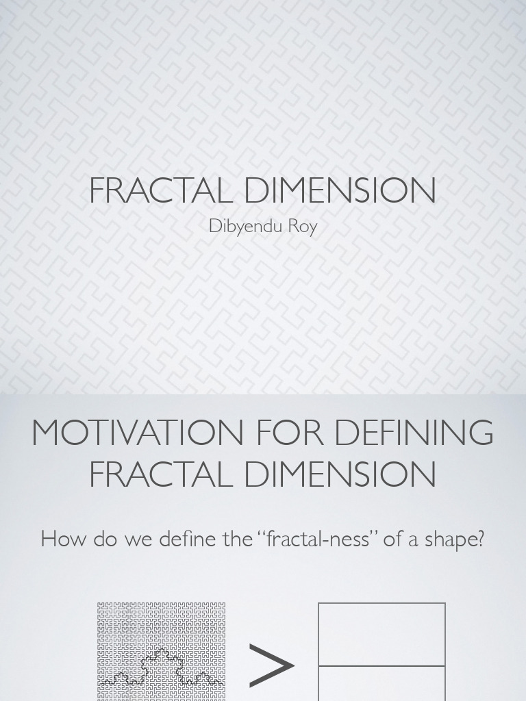 Curso Basico Fractales - SSPFRACTALSPREZ | PDF | Fractal | Dimension Curso Basico Fractales - SSPFRACTALSPREZ | PDF | Fractal | Dimension