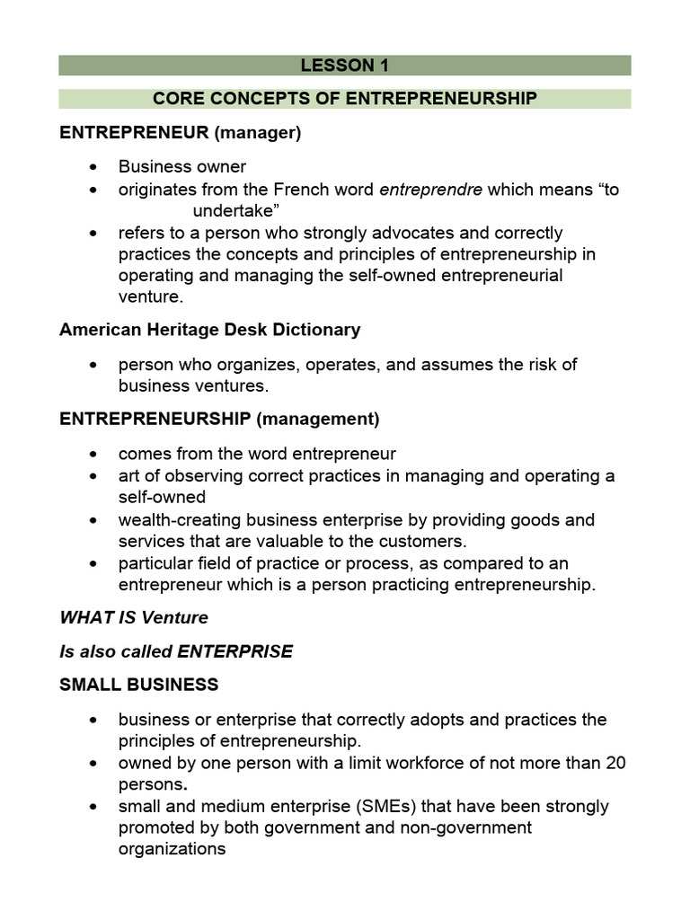 Entrep Week 1-3 Reviewer | PDF | Entrepreneurship | John Maynard Keynes