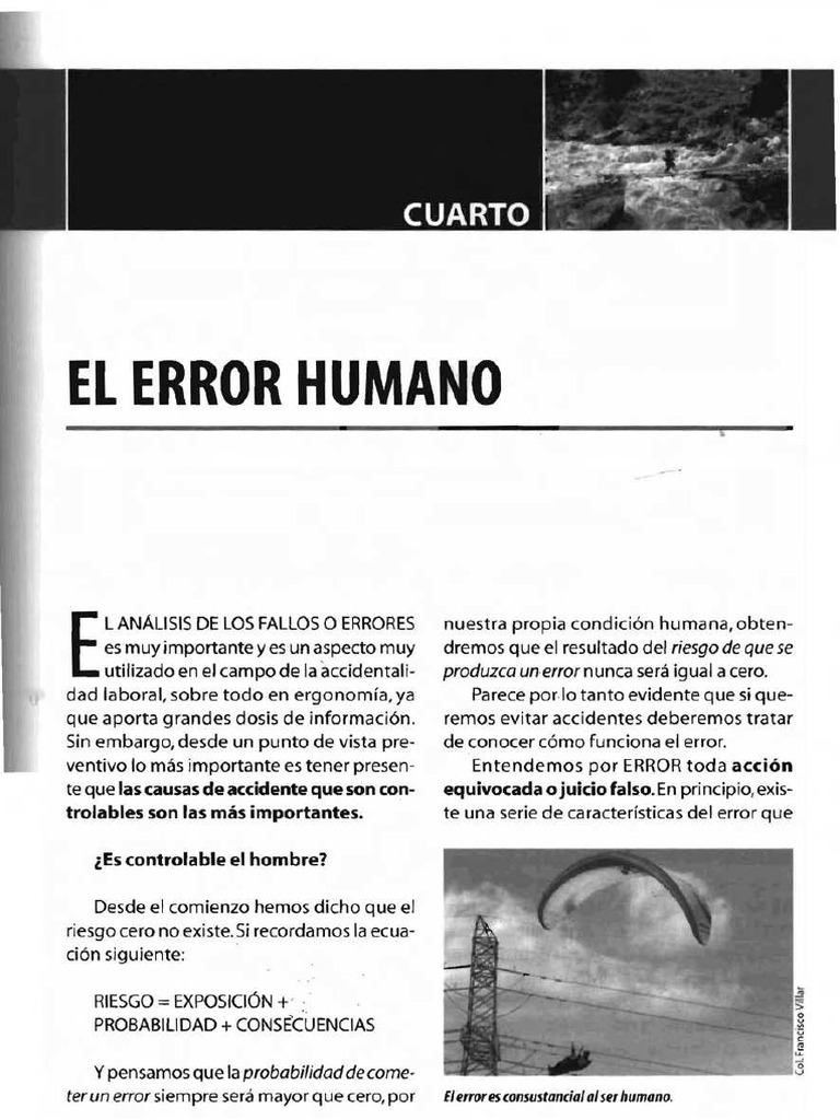 El Error Humano | Descargar gratis PDF | Atención | Aprendizaje
