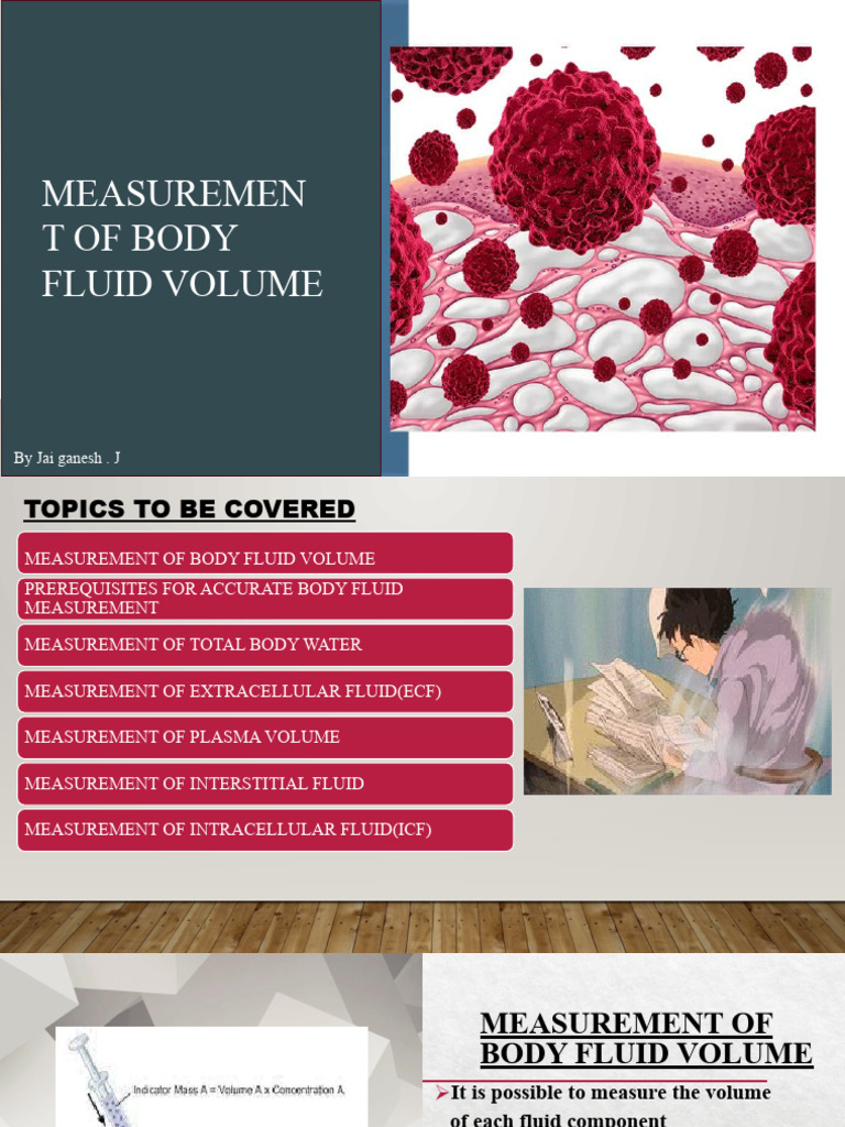 Measurements of Body Fluids | PDF | Cell Biology | Physiology