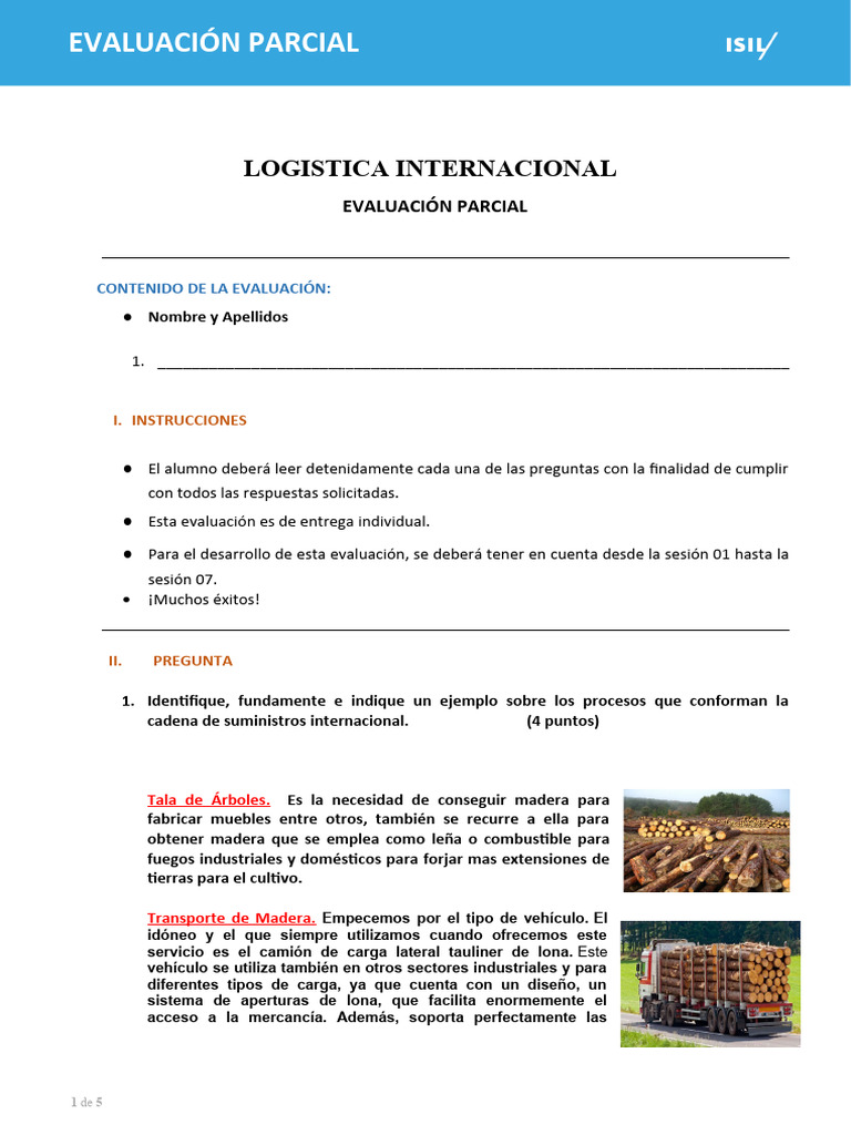 Evaluación Parcial - Log Inter Avan 2 | PDF | Business | Almacén