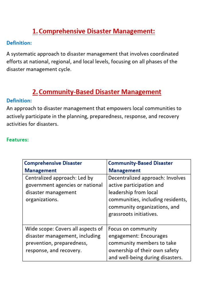 Comprehensive Disaster Management | PDF | Emergency Management | Social ...