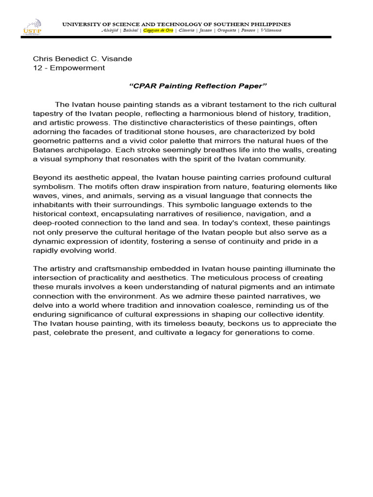 CPAR 12-Empowerment Reflection Paper (An) | PDF