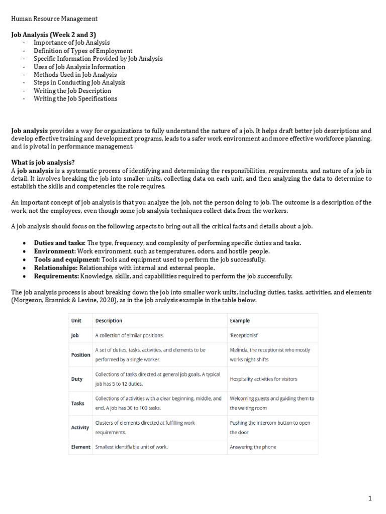 HANDOUT 2 Human Resource Management | PDF | Employment | Human Resource ...