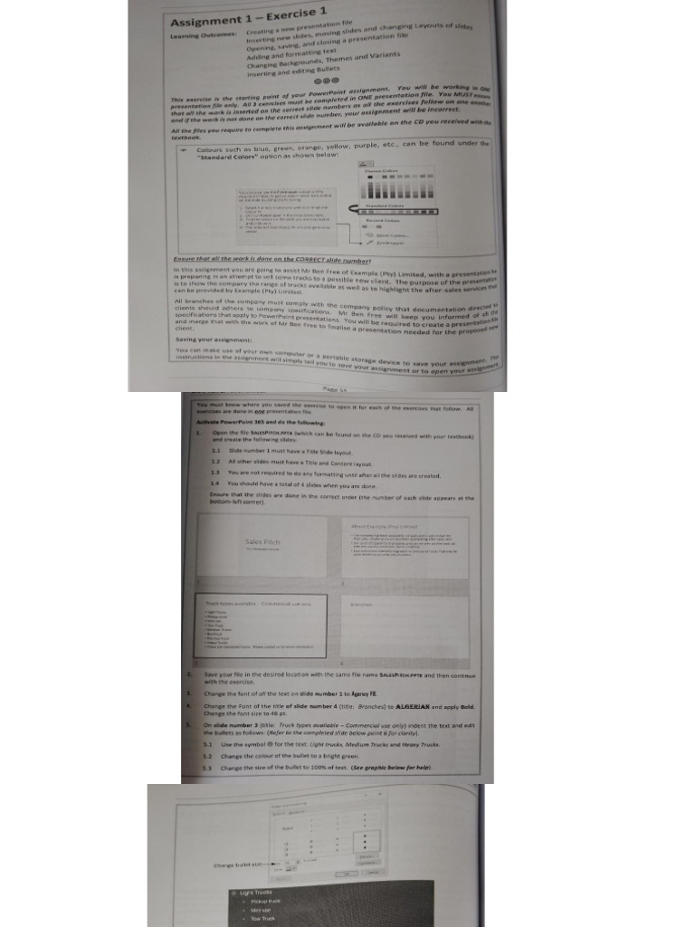 Powerpoint Assignment Instructions | PDF