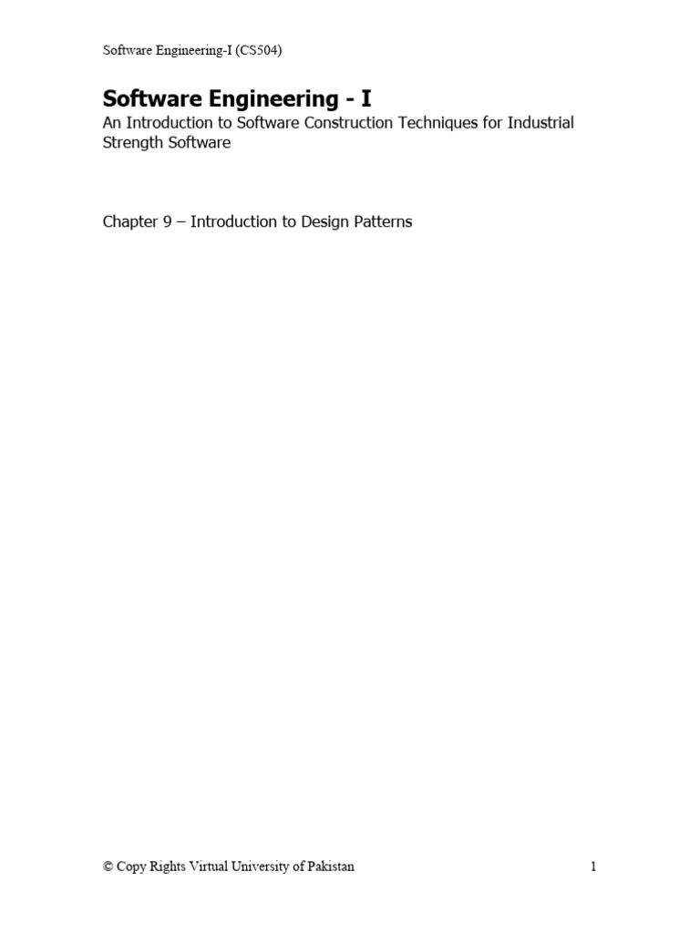 Chapter 9 - Design Pattern | PDF | Software Design Pattern | Class ... Chapter 9 - Design Pattern | PDF | Software Design Pattern | Class ...