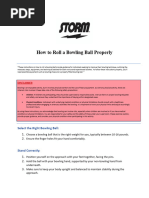 Bowling For Dummies Cheat Sheet | PDF | Hand | Games Of Physical Skill