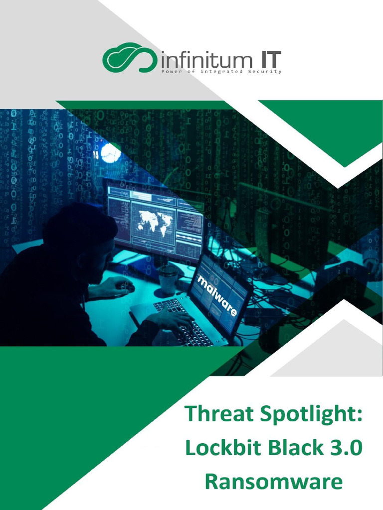 Threat Spotlight Lockbit Black 3.0 Ransomware | PDF | Ransomware | Computer Network