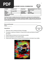 Creative Arts Term 2 Dance and Drama Exam Paper 2025 | PDF | Dances ...