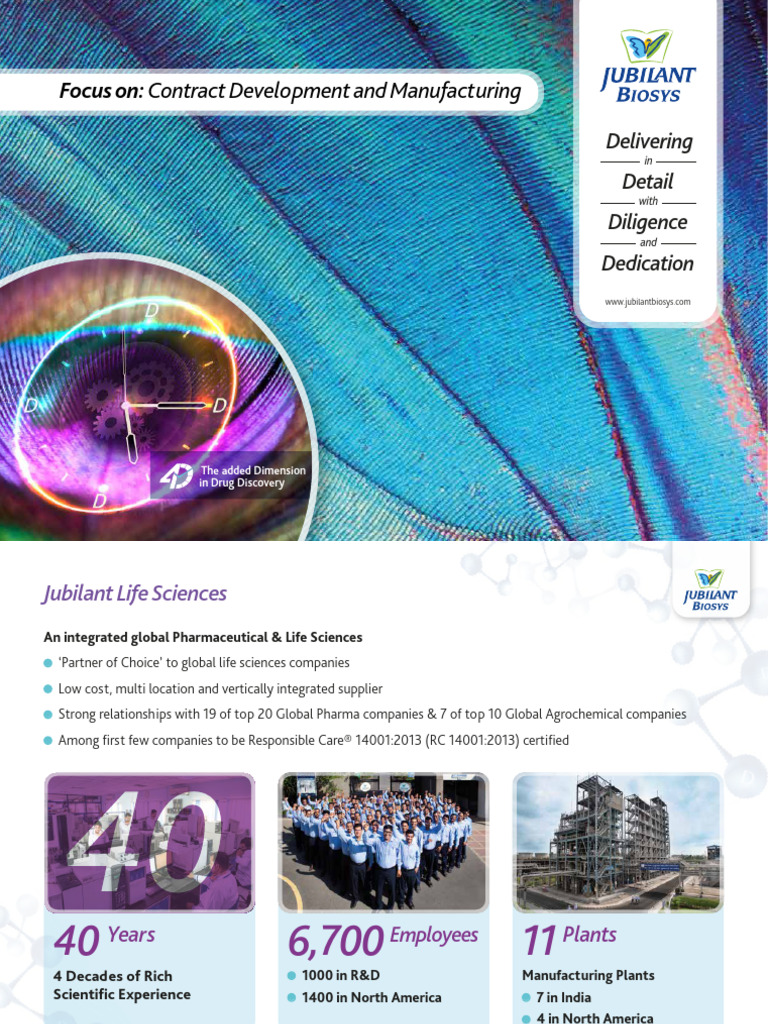 CDMO Web Brochure | PDF | Medicinal Chemistry | Chemistry