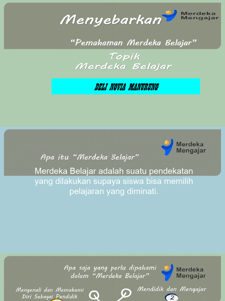 Aksi Nyata Topik Merdeka Belajar - DeLI | PDF