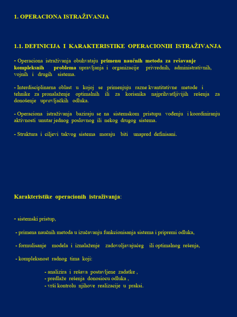 Operaciona Uvodno | PDF